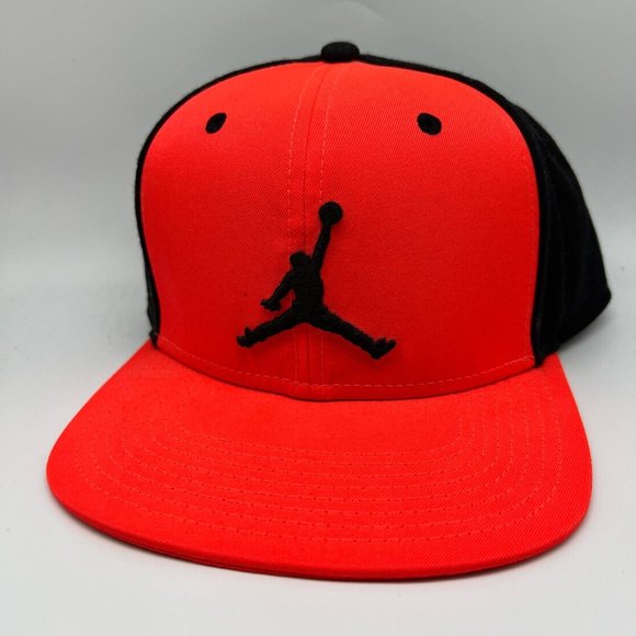 Jordan | Accessories | Air Jordan Infrared Black Jumpman Hat Snapback ...